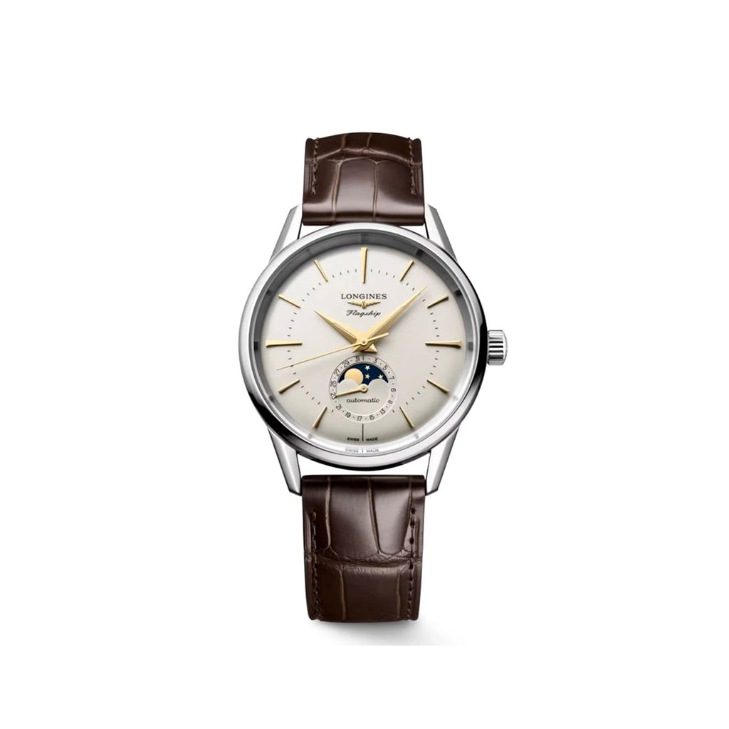 Longines Flagship Heritage Moonphase watch – Fabiani Gioiellerie