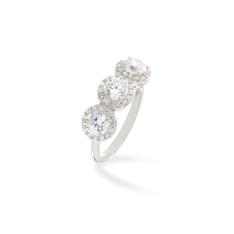 Anello Fabiani trilogy con zirconi taglio brillante – Fabiani Gioiellerie