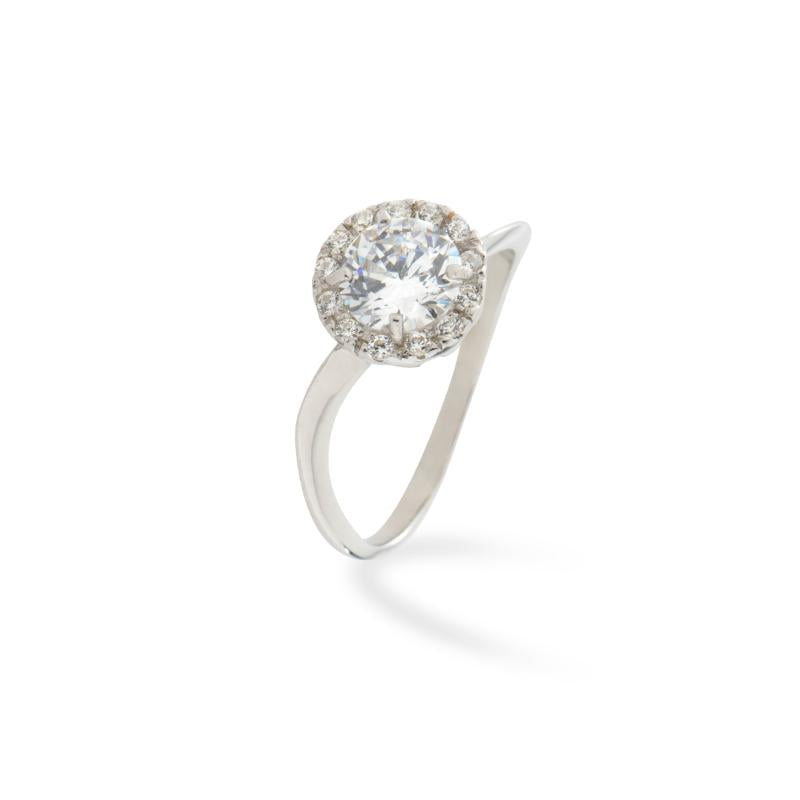 Fabiani daisy ring with brilliant cut zirconia – Fabiani Gioiellerie