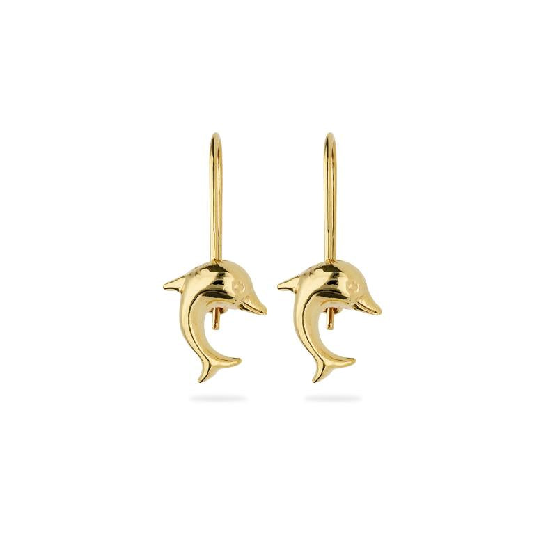 Fabiani earrings with dolphins in 9Kt yellow gold – Fabiani Gioiellerie