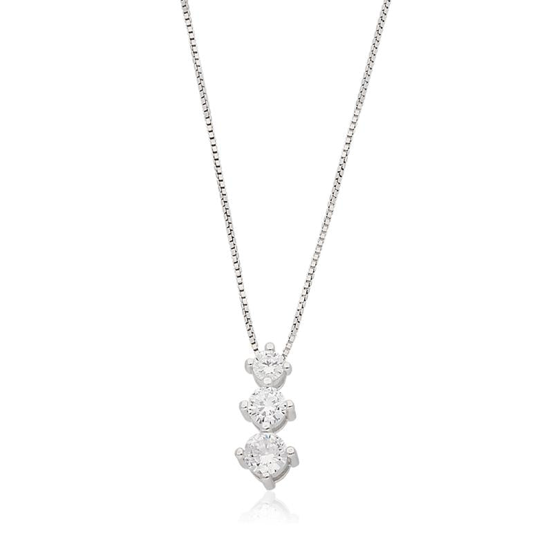 Collana Fabiani con pendente trilogy in argento 925 – Fabiani Gioiellerie