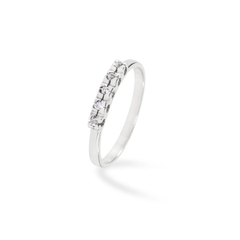 Anello Fabiani riviera con diamanti taglio brillante 0,05Ct - Fabiani ...