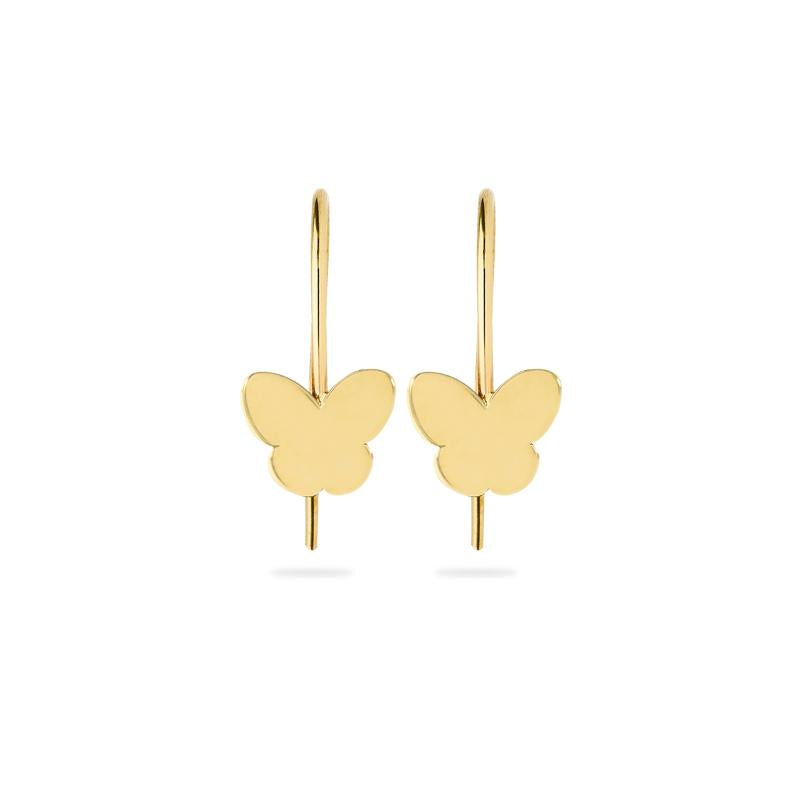 Fabiani earrings with butterflies in 9Kt yellow gold – Fabiani Gioiellerie