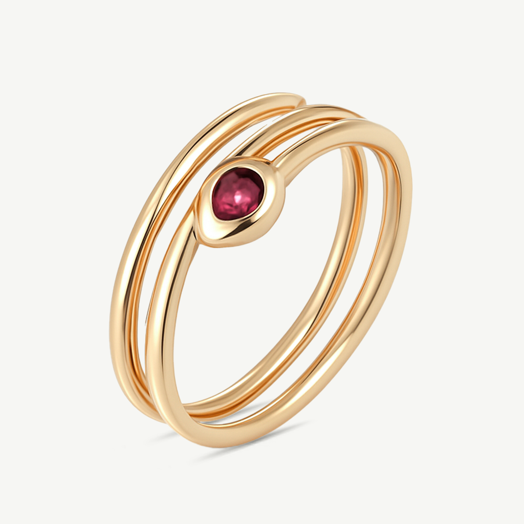 Anello Fabiani serpente in oro giallo 18Kt - Fabiani Gioiellerie
