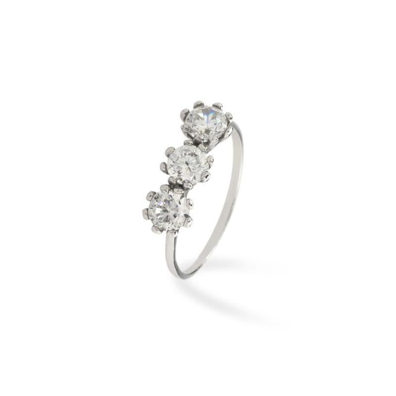 Fabiani trilogy ring with brilliant cut zirconia – Fabiani Gioiellerie