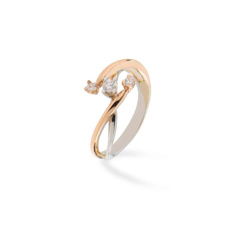 Anello Fabiani trilogy con diamanti taglio brillante – Fabiani Gioiellerie