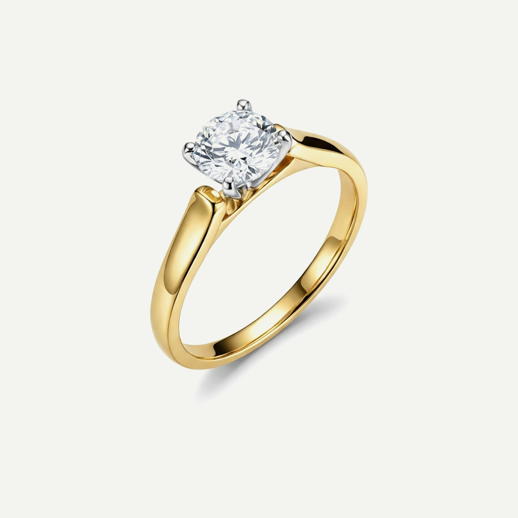 Anello Fabiani Solitario con Zircone in Oro – Fabiani Gioiellerie
