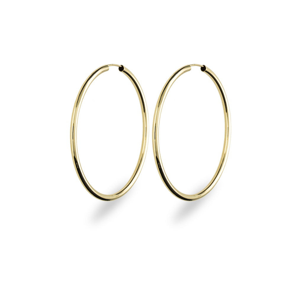 Fabiani earrings with smooth barrel in 18Kt yellow gold – Fabiani ...