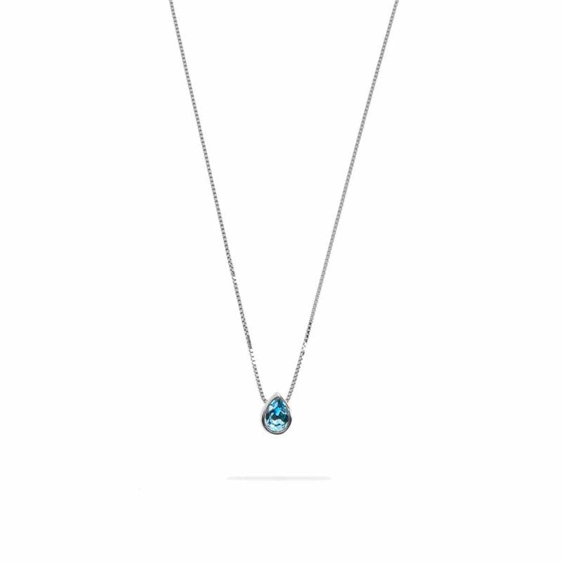 Collana Fabiani con pendente Swarovski taglio goccia in argento 925 ...