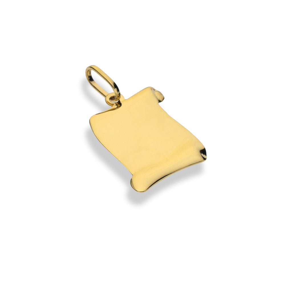 Fabiani parchment pendant in 18Kt yellow gold – Fabiani Gioiellerie