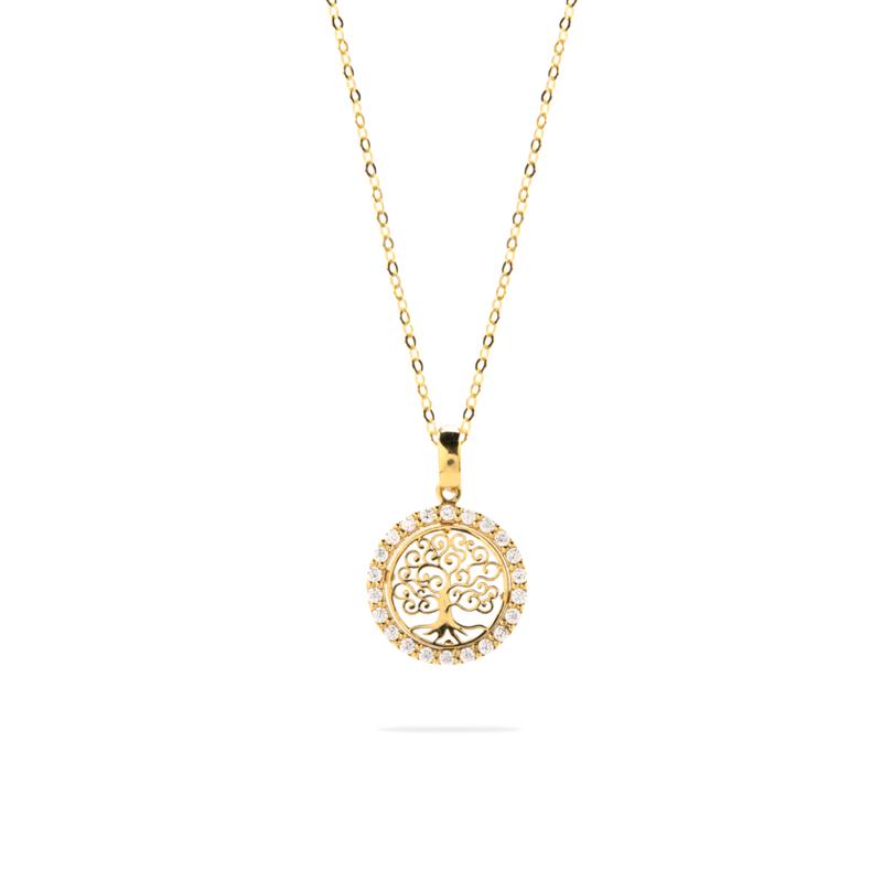 Fabiani necklace with tree of life in 18Kt yellow gold – Fabiani ...