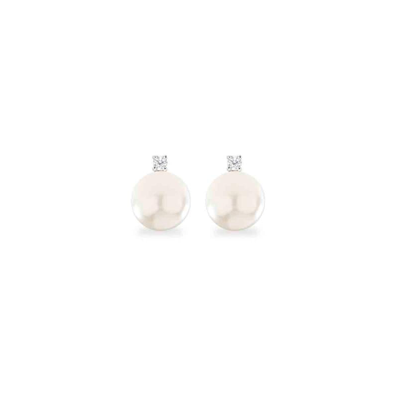 Fabiani earrings in 925 silver with pearl and zircon – Fabiani Gioiellerie