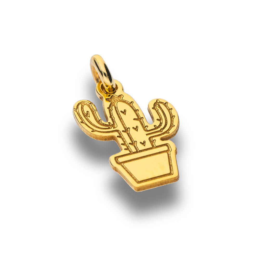 Love Fabiani pendant in 925 gold plated silver cactus – Fabiani Gioiellerie