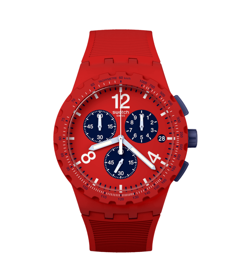 Swatch Primarily Red Watch – Fabiani Gioiellerie