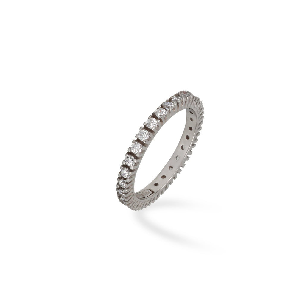 Anello Fabiani eternity in oro bianco 18Kt – Fabiani Gioiellerie