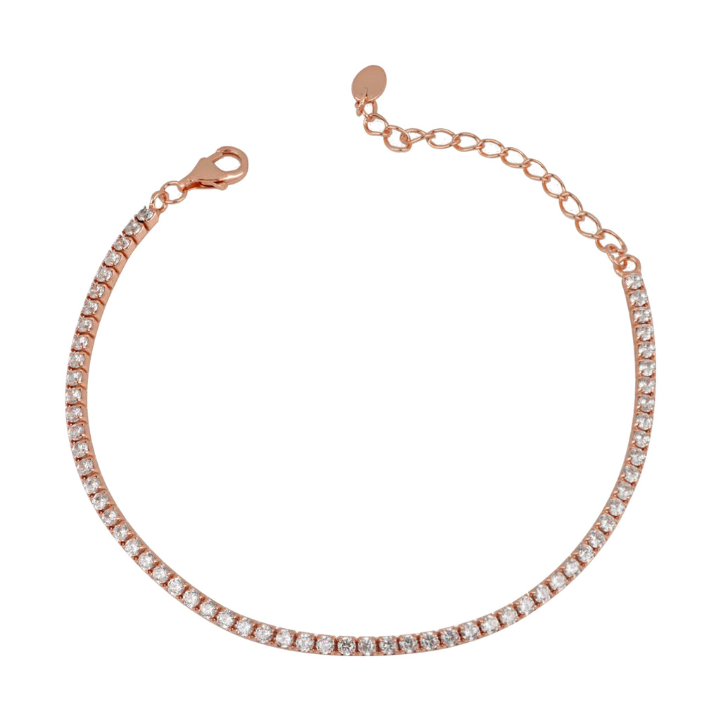 Bracciale Fabiani in argento 925 rosato e zirconi – Fabiani Gioiellerie